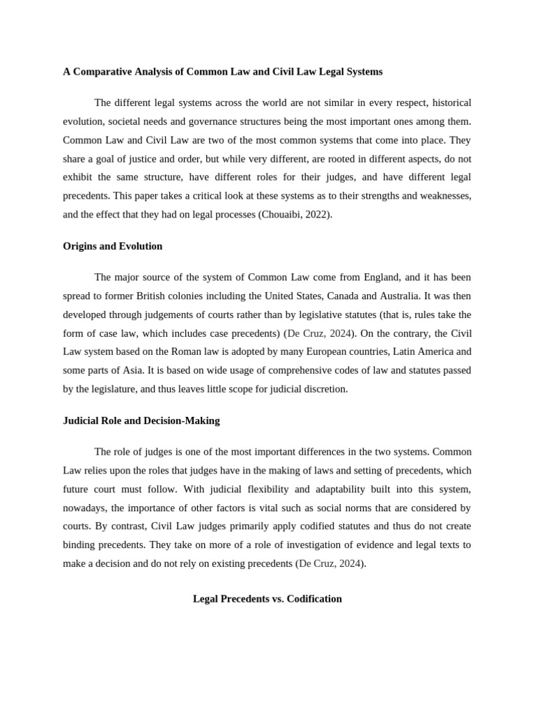 Contracts in Common vs. Civil Law | PDF | Common Law | Precedent