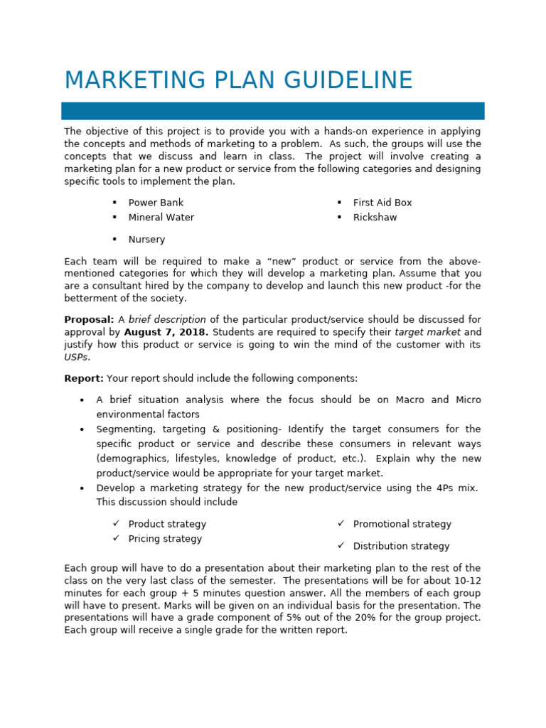 Marketing Plan Development Guide | PDF | Marketing | Business Process