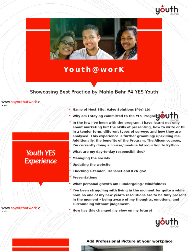 Showcasing Best Practice Slides by Youth | PDF