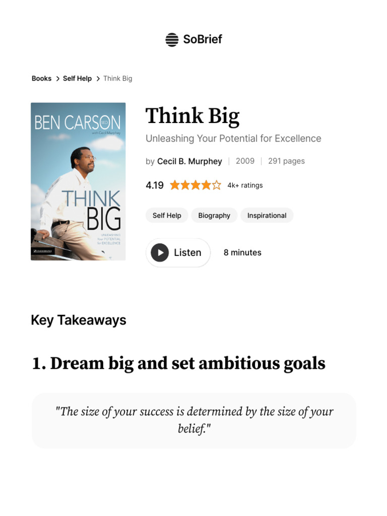 think-big | PDF | Creativity | Mindset