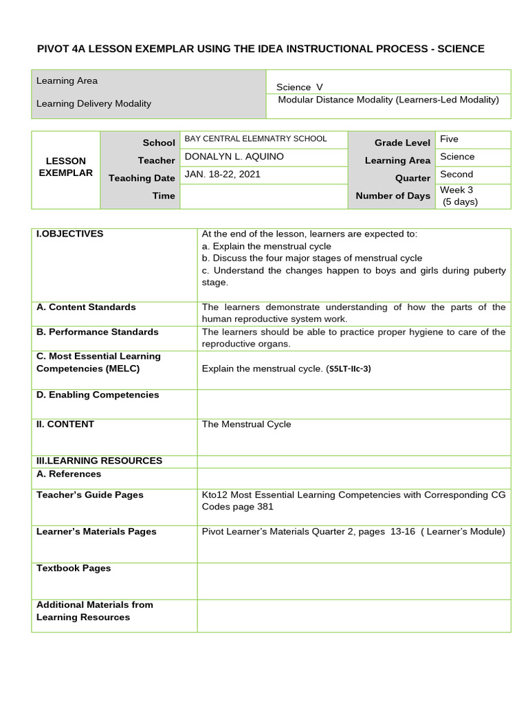 Science 5-Le Week 3 | PDF | Learning | Behavior Modification