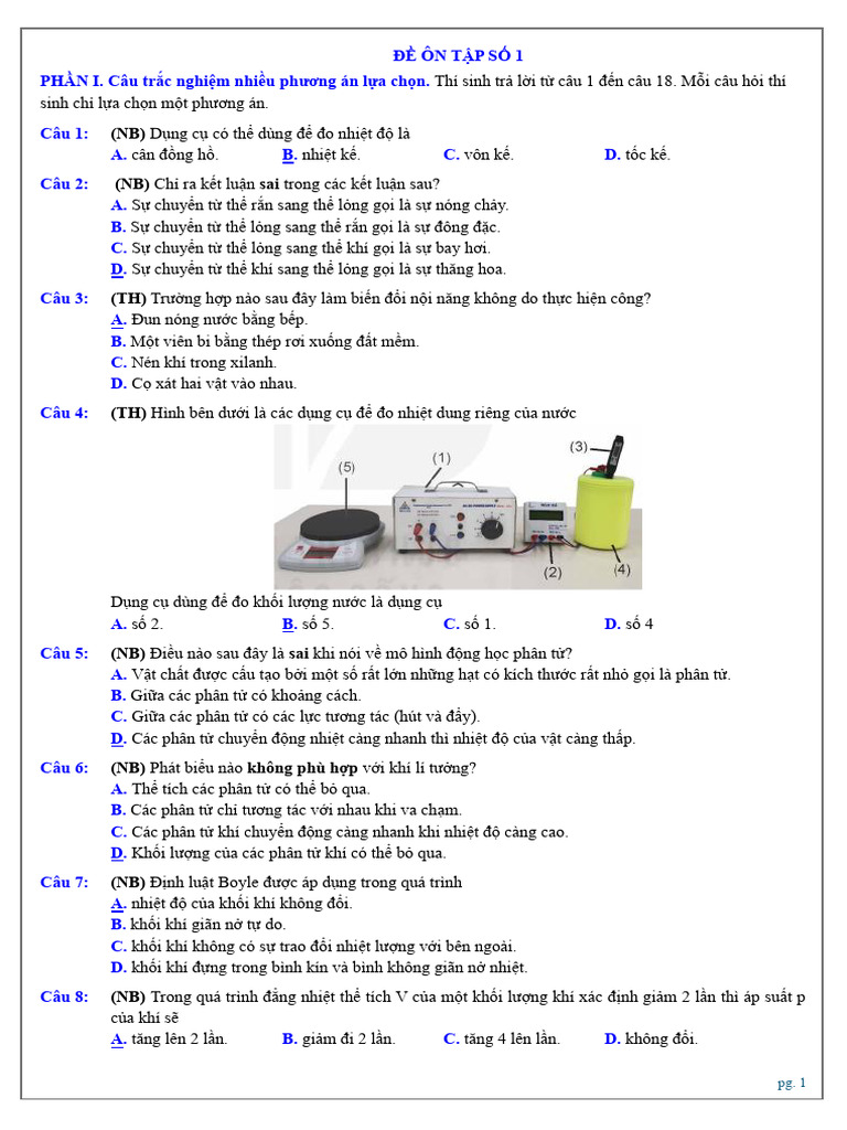 Đề Ôn Tập Số 1-Hk1-Gv-Keys | PDF