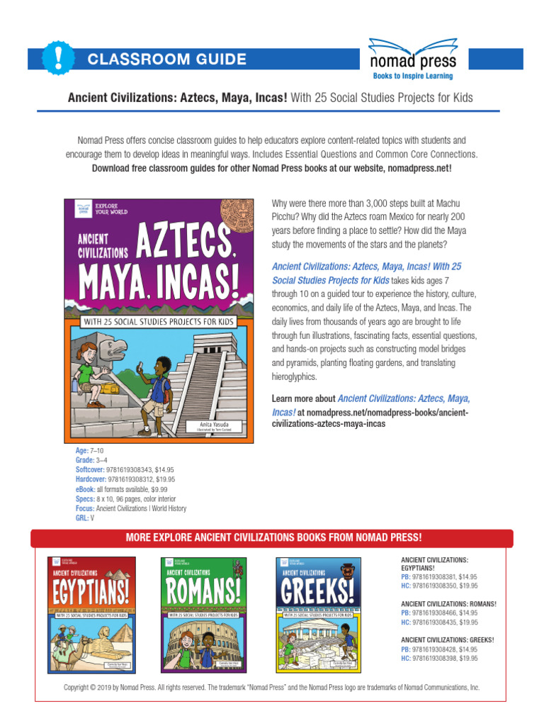 Aztecs Maya Incas-Classroom-Guide | PDF | Information | Linguistics