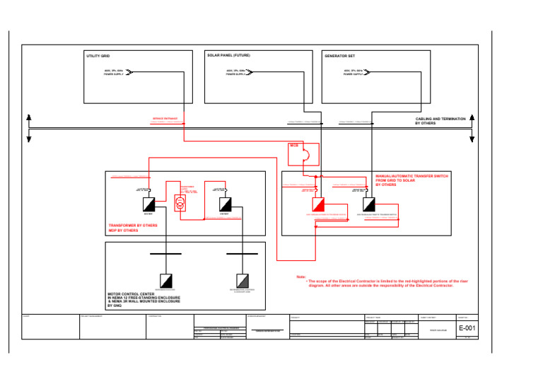 Electrical Riser Diagram | PDF | Mains Electricity | Power Supply