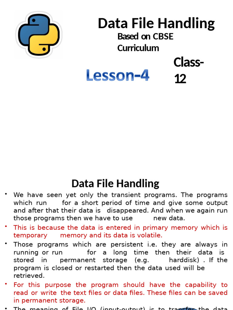 chapter-4-data-file-handlingeng | PDF | Computer Data Storage | Computer File