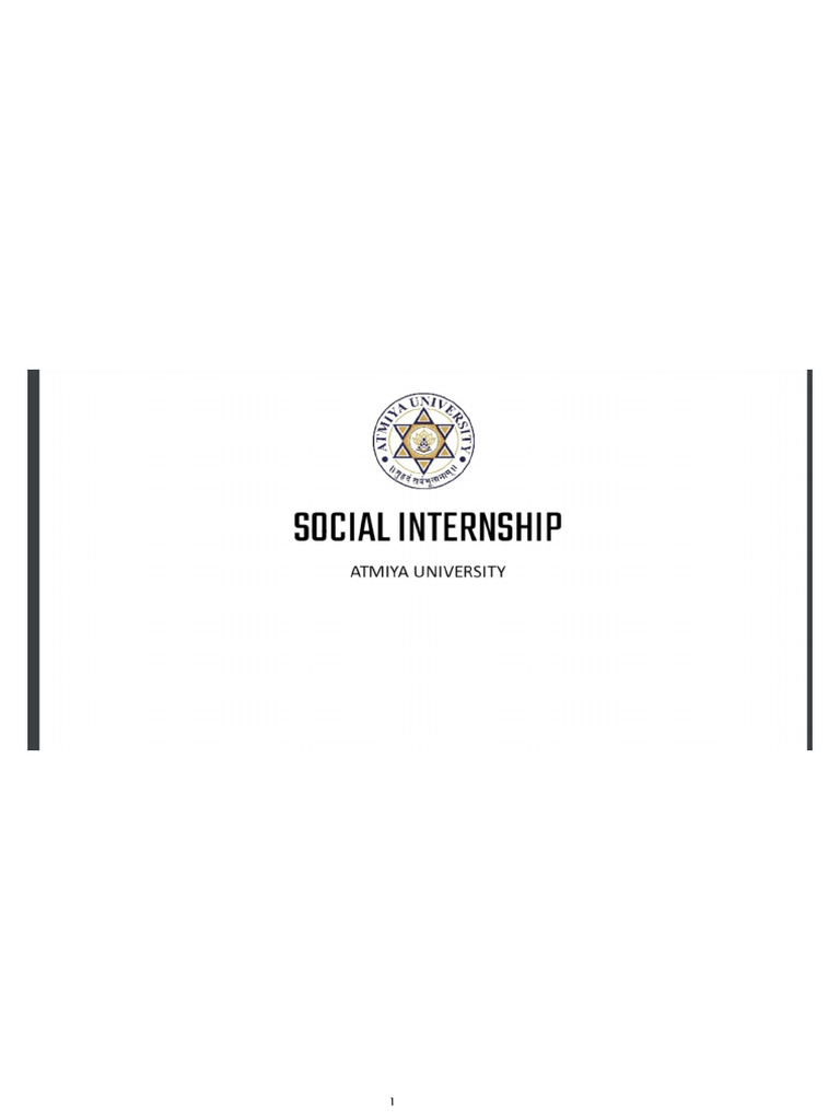 Social Internship | PDF