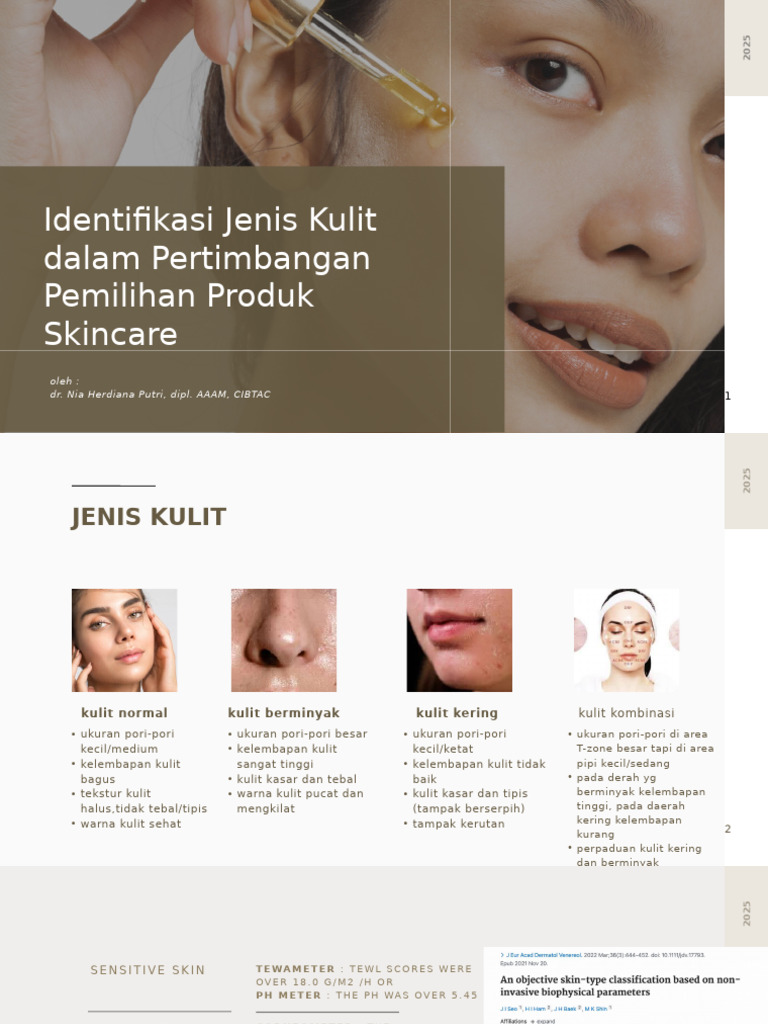 DR - Nia Identifikasi Jenis Kulit Dalam Pertimbangan Pemilihan Produk ...