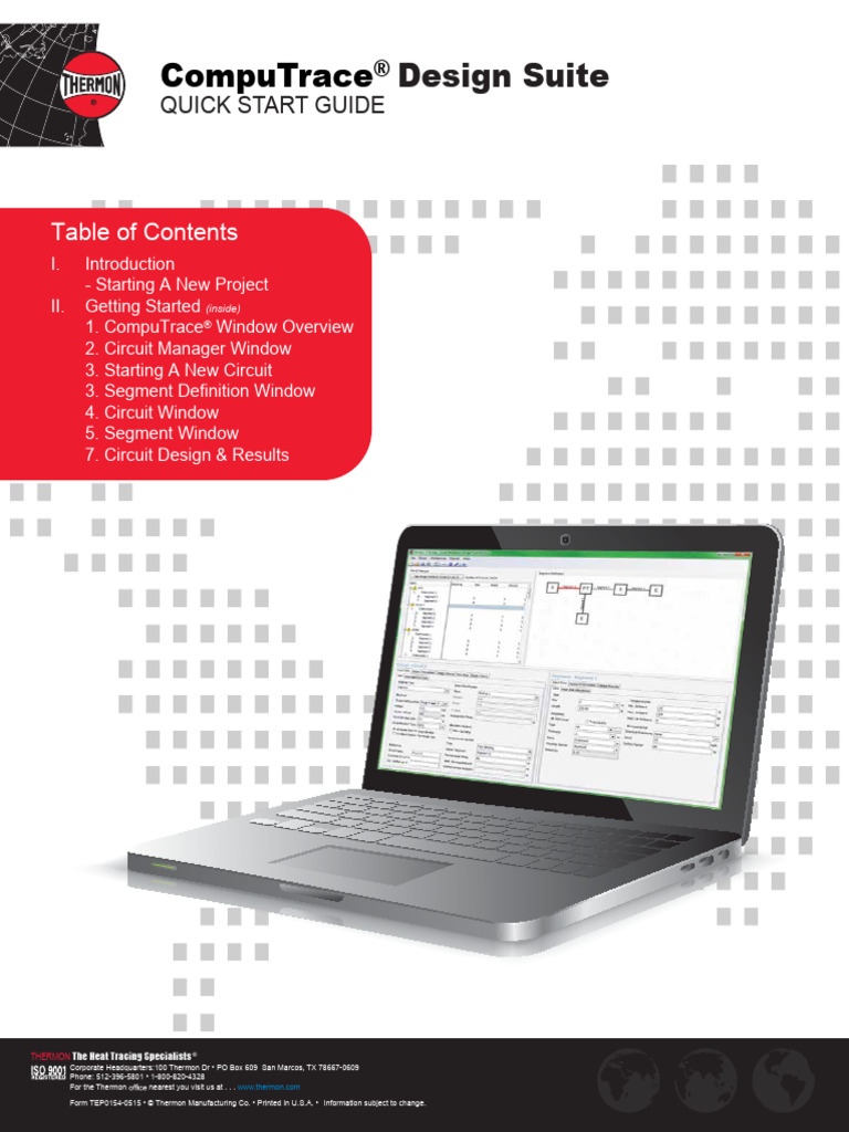 Guide de Démarage CompuTrace Design | PDF | Window (Computing) | Electrical Network
