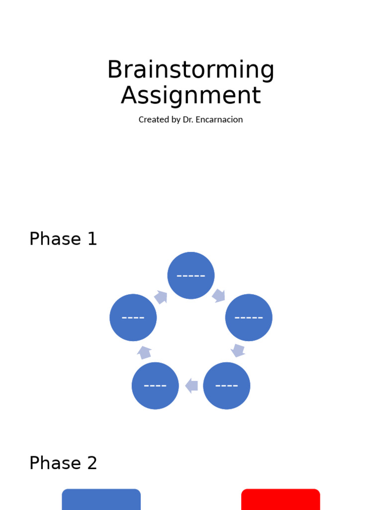Brainstorming Assignment 2 | PDF