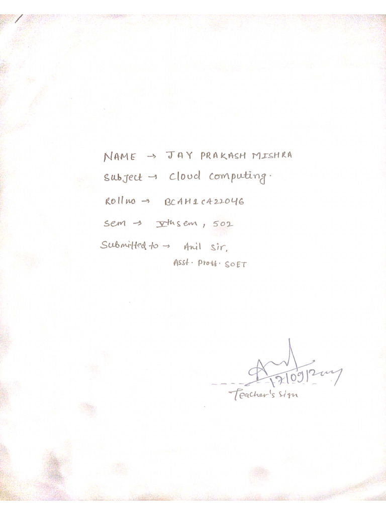 Cloud Assignment 1 | PDF