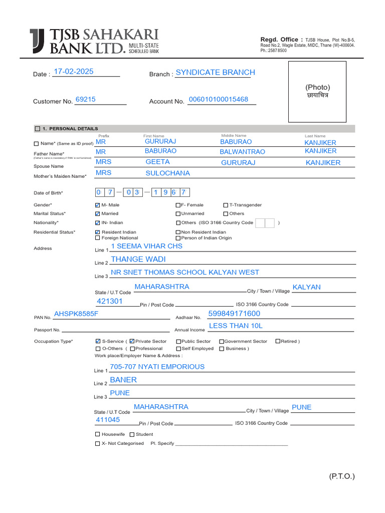 KYC Form For Individuals | PDF | Identity Document | Government