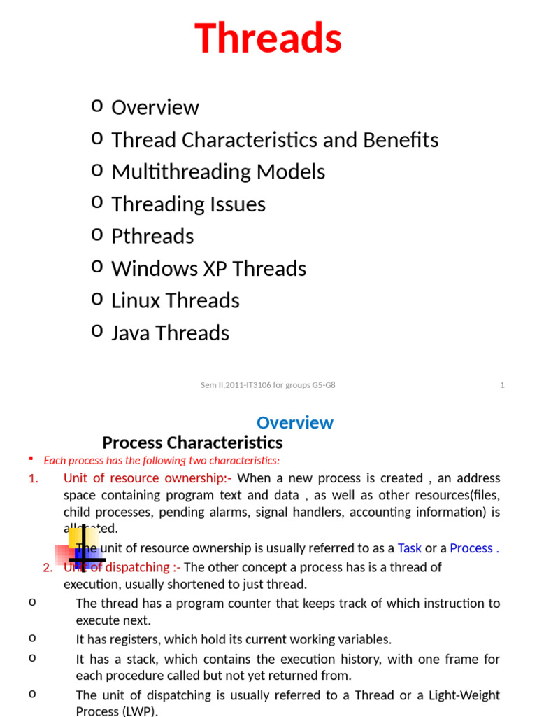 Chapter2-Process Managment (Threads) - partII | PDF | Thread (Computing) | Process (Computing)