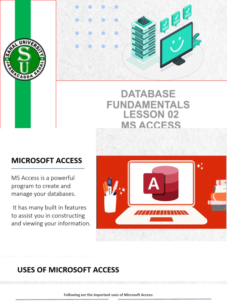 Intro DB Lesson 2 | PDF | Microsoft Access | Databases Intro DB Lesson 2 | PDF | Microsoft Access | Databases
