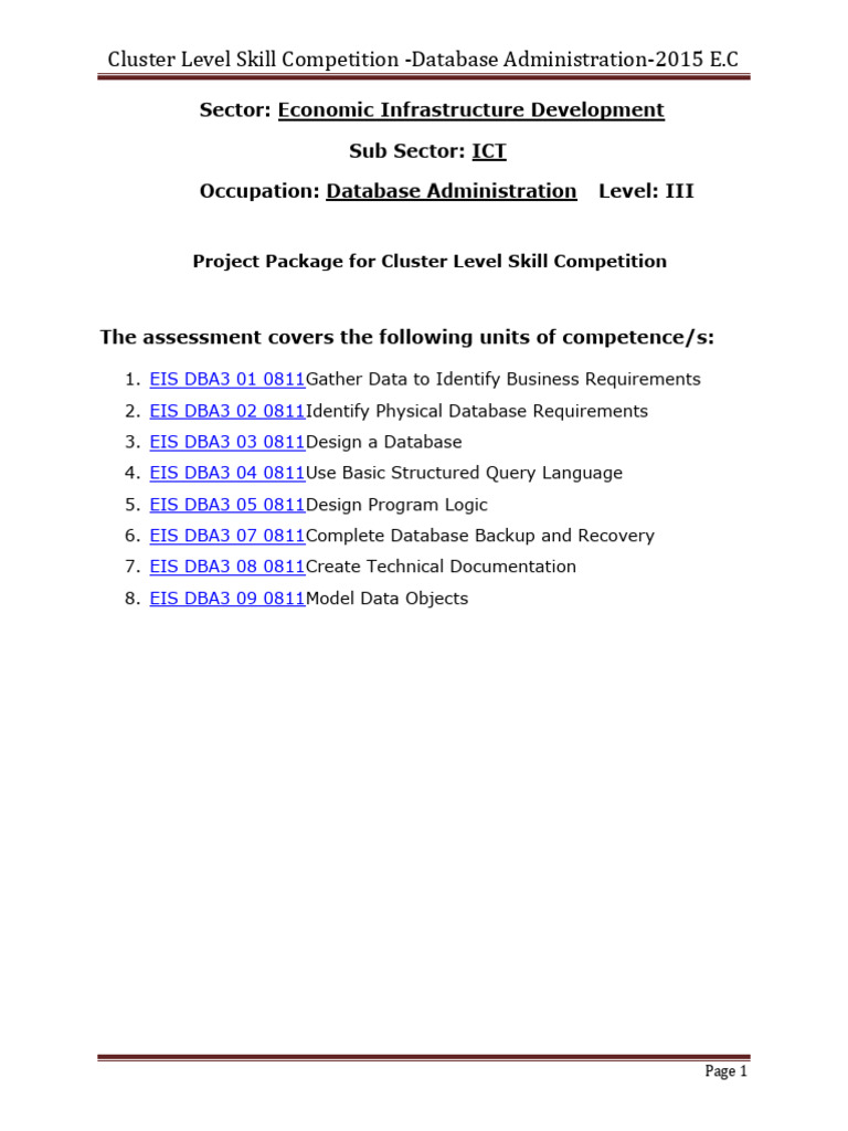 Cluster Level Competitors Package (1) | PDF | Databases | Data Management