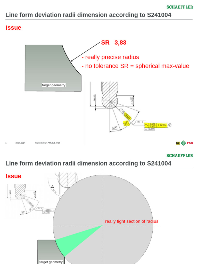 Line Form Deviation Radii Analysis | PDF | Radius
