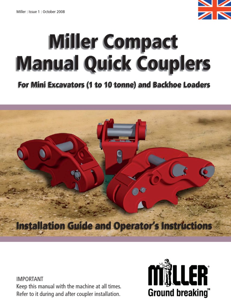 Miller Manual Quick Coupler Guide | PDF | Loader (Equipment)