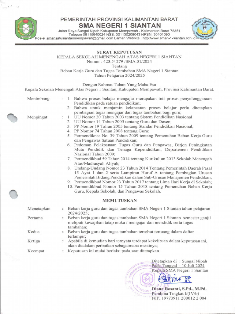 SK KBM Semester Ganjil 2024-2025 | PDF