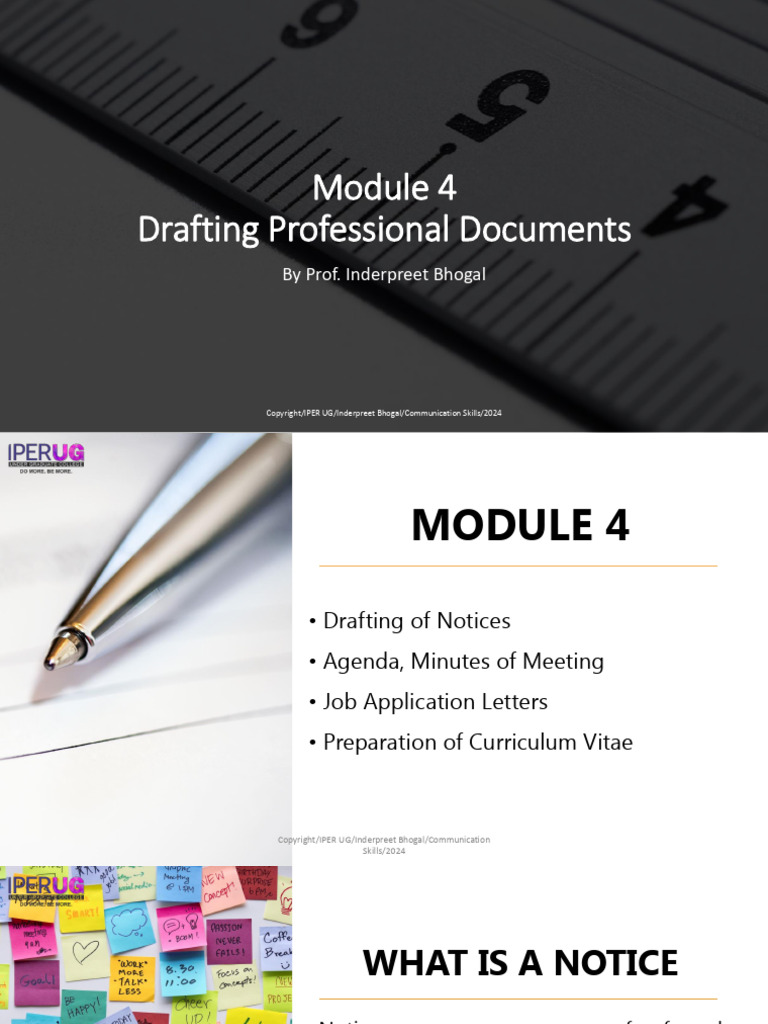 Cs MODULE 4 Drafting ProDoc | PDF | Résumé