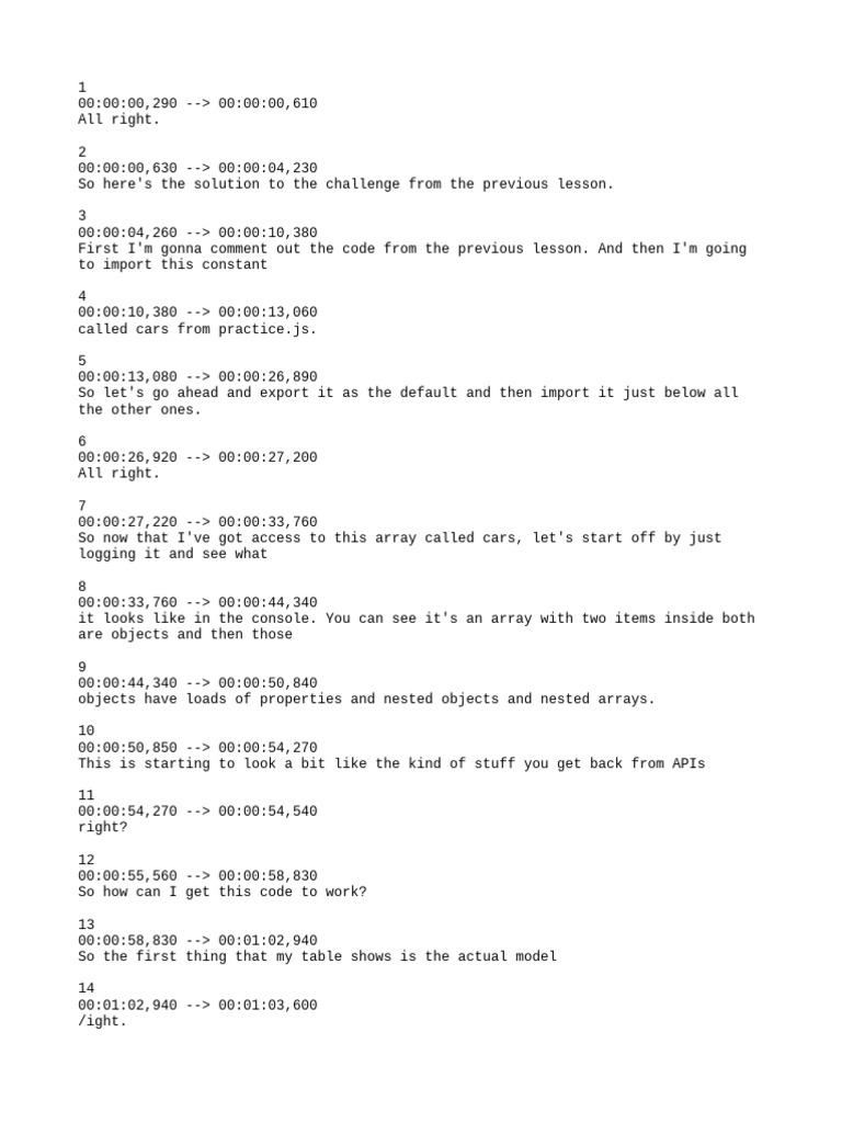 034 Javascript ES6 Destructuring Challenge Solution - en - SRT | PDF | Java Script | Programming ...