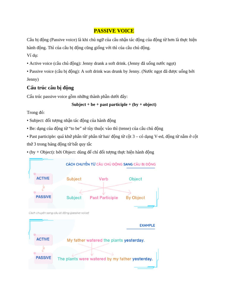Understanding Passive Voice Structure | PDF | Semantic Units | Grammar