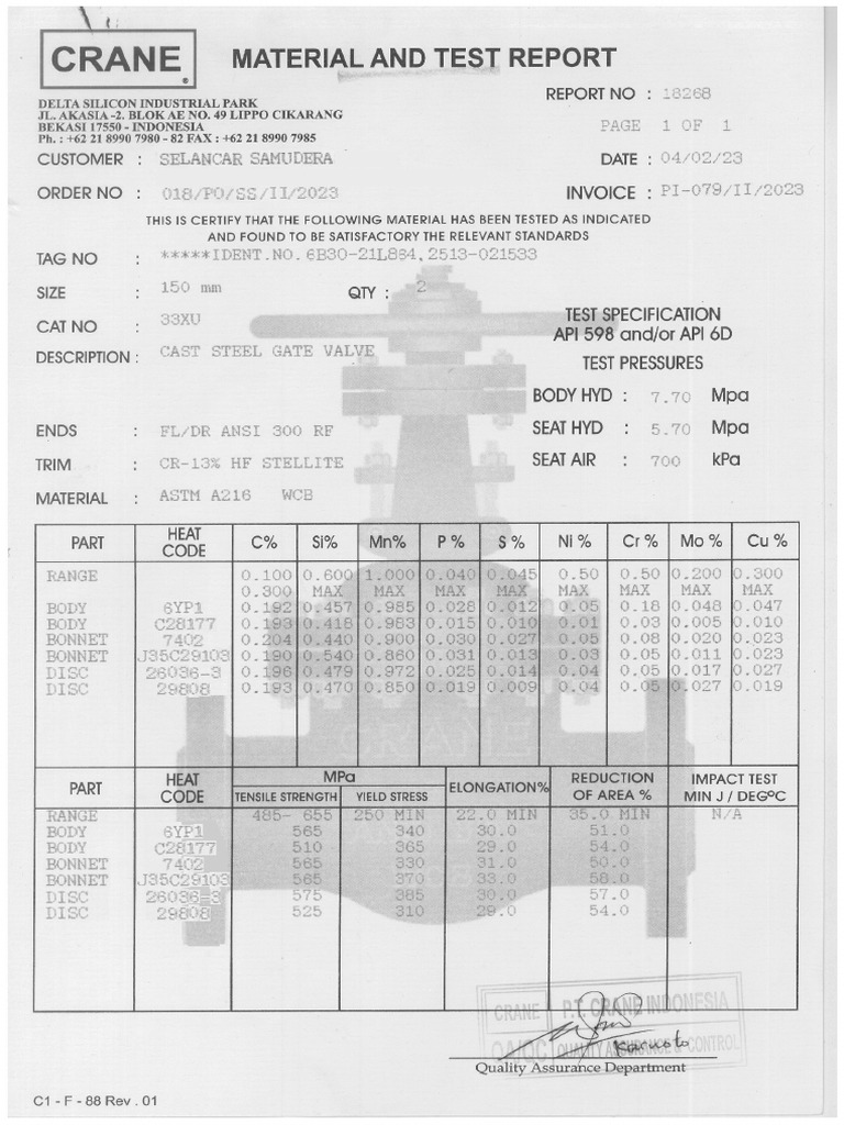 Gate Valve 6 300 | PDF