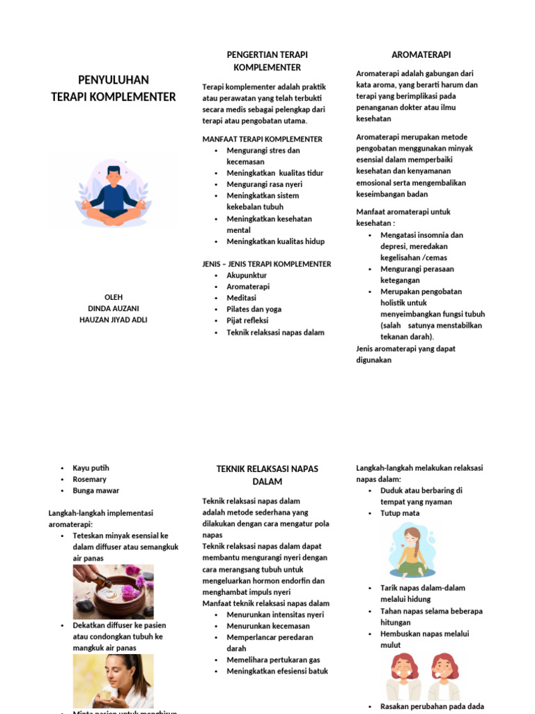 Leflet Terapi Komplementer | PDF