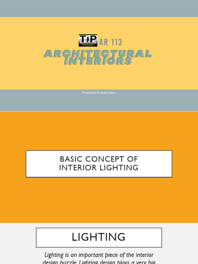 Basic Concepts of Interior Lighting | PDF | Lighting | Interior Design