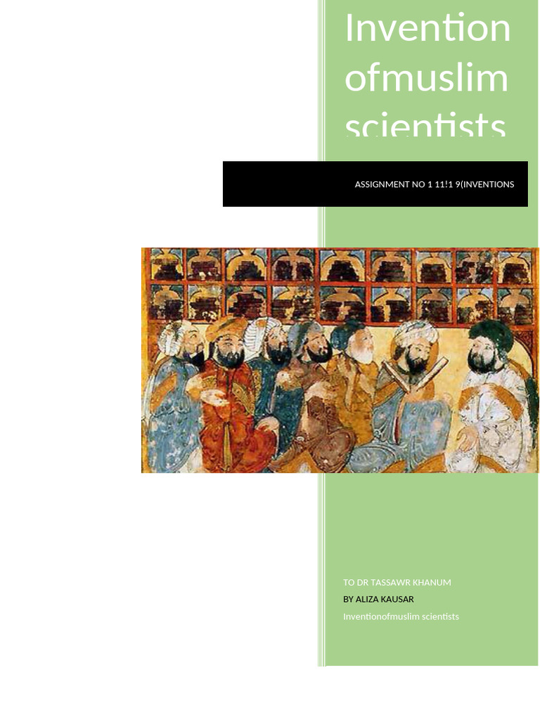 Inventions of Muslim Scientists | PDF | Trigonometry | Mathematics