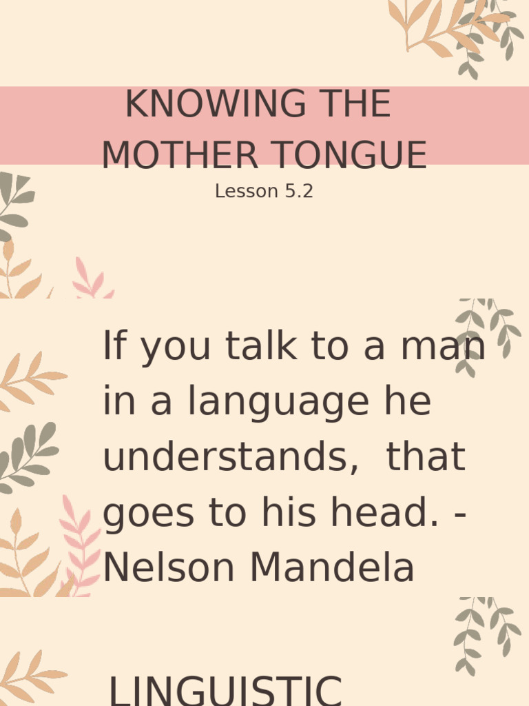 Linguistic Interdependence & Policies | PDF | Word | Semantics