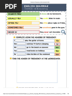Adverbs of Frequency Interactive Worksheet Live Worksheets | PDF