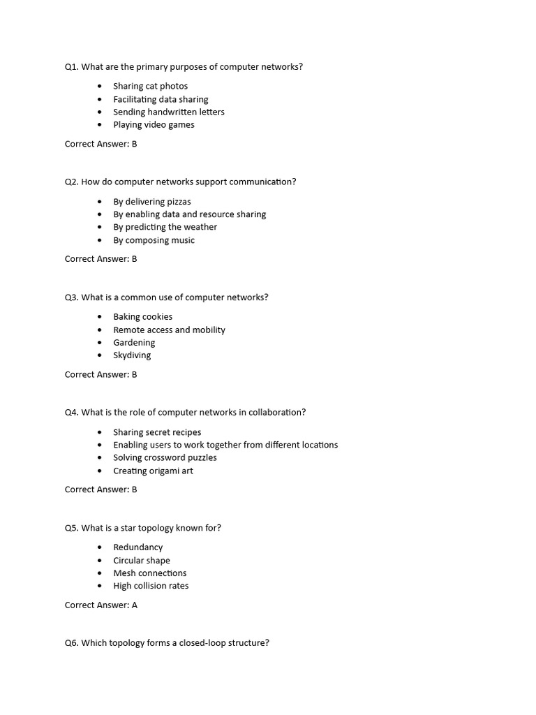 CN Practice Questions For ETE | PDF | Transmission Control Protocol | Computer Network