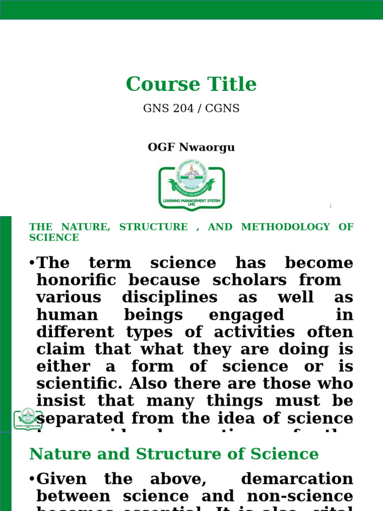 Gns 204 Online Lecture Module Five | PDF