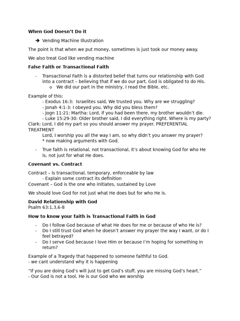 When God Doesnt | PDF