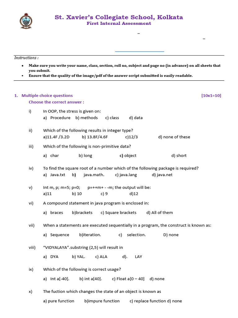 sxcs_x_sem1_2020 | PDF | Computer Programming | Software Engineering