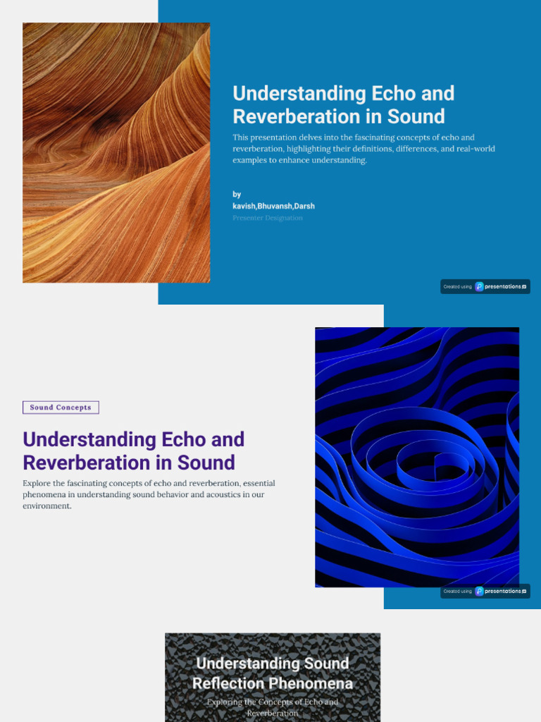 Echo and Reverberation | PDF