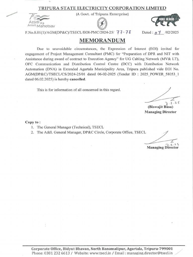 Cancellation Memo | PDF