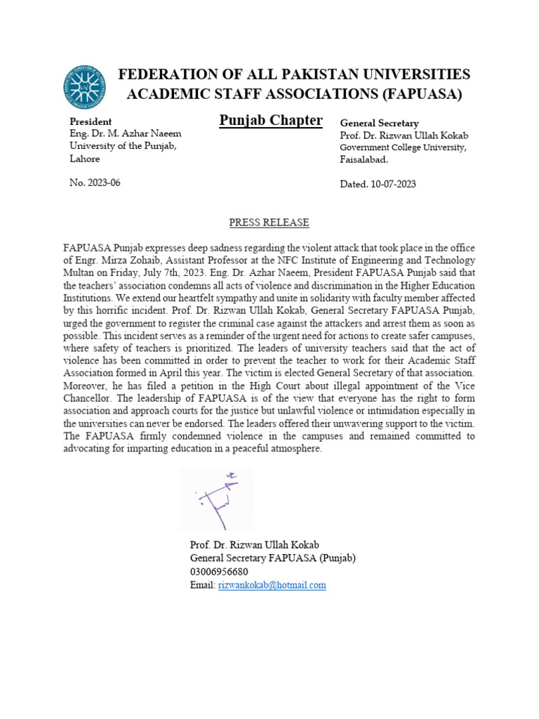 6 - Attack On Mirza Zohaib | PDF