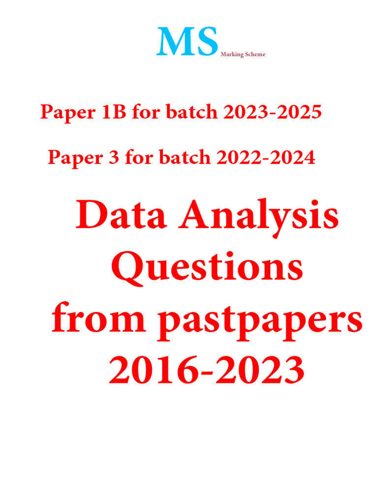 Physics IBDP Data Analysis P3 For 2024 Batch and P1b For 2025 batch-MS | PDF | Temperature ...