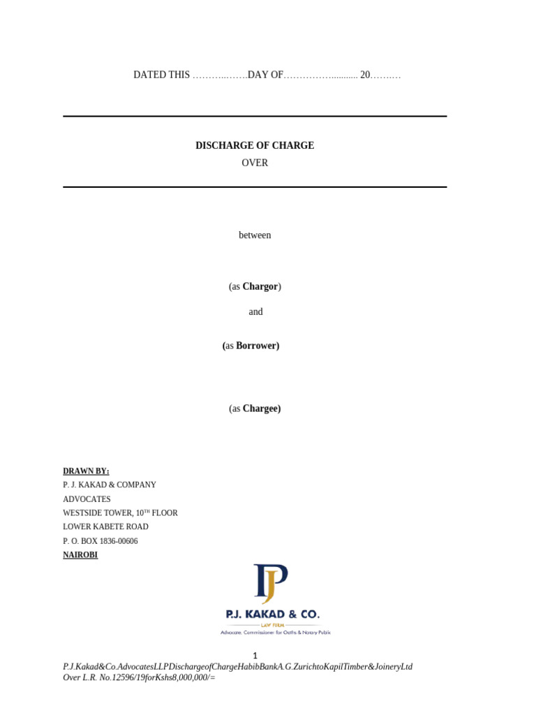 Discharge of Charge Tempelate | PDF | Government | Document