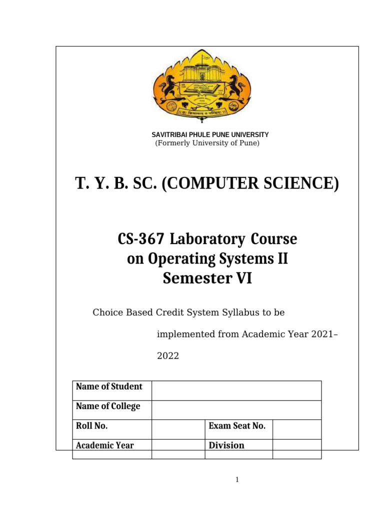 CS-367 Operating System LabBook SEM-II | PDF | Message Passing Interface | Software Engineering