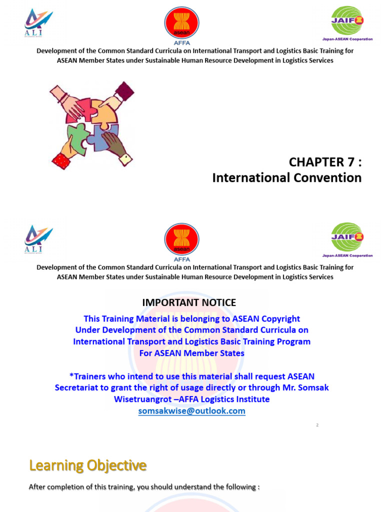 Chapter 7 International Conventions | PDF | Cargo | Legal Liability