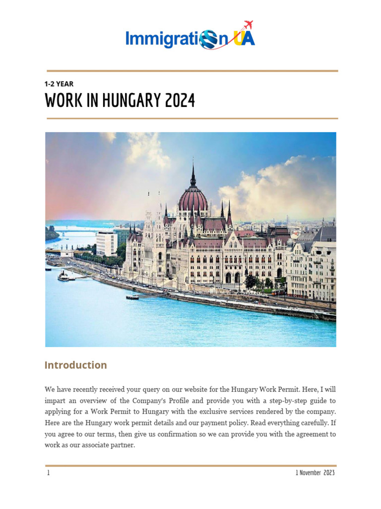Work in Hungary 2023 | PDF | Travel Visa | Labour Law