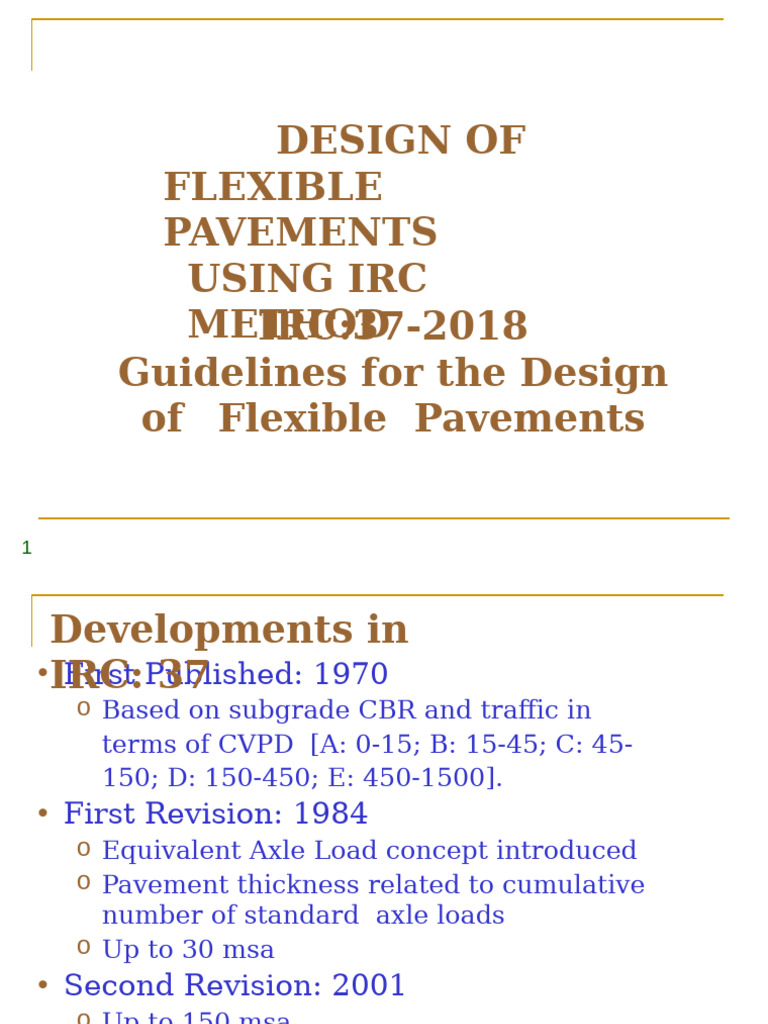 IRC Flexible Pavement Design | PDF | Road Surface | Fatigue (Material)