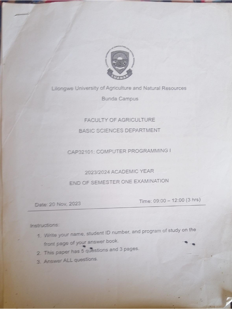 Computer Past Papers | PDF