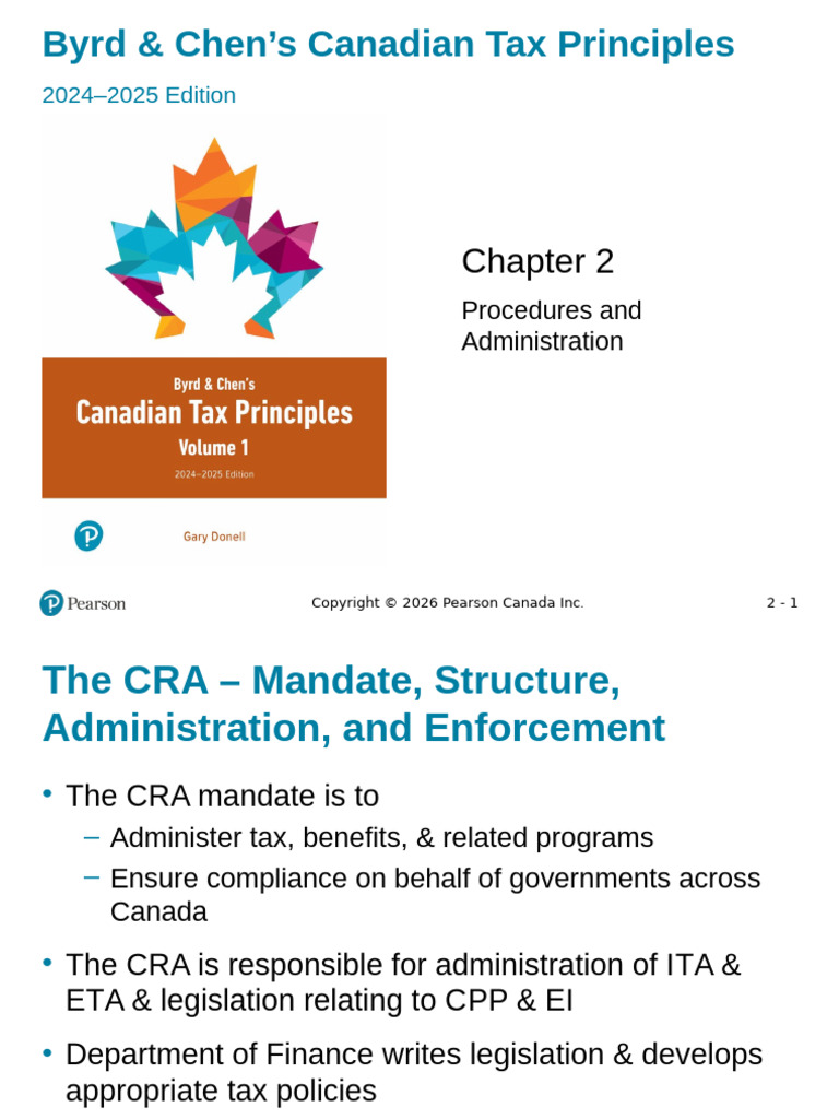 Canadian Tax Procedures 2024-2025 Guide | PDF | Taxes | Tax Deduction