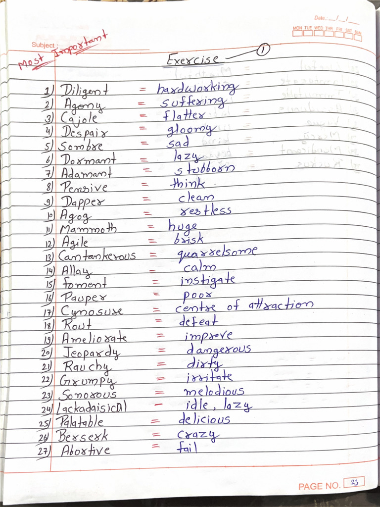 English Exercise | PDF