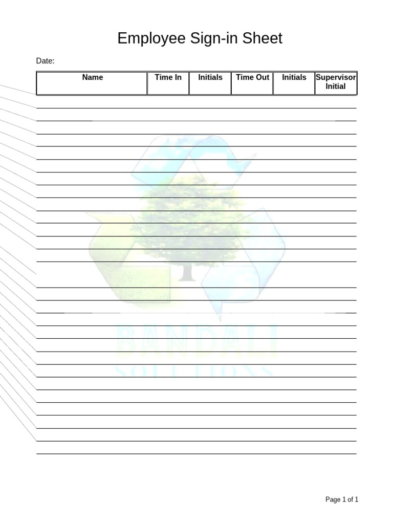 Employee-Sign-in-Sheet-2 | PDF