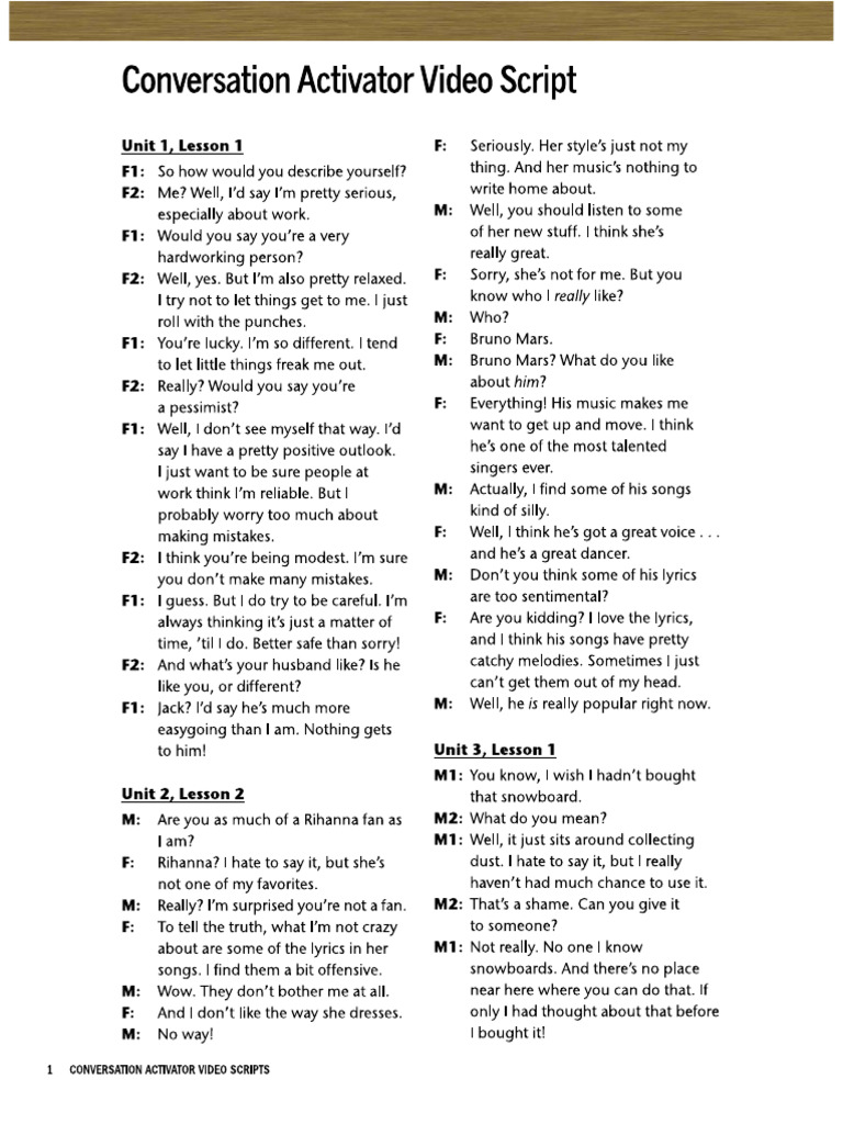 Su1 Cav Script | PDF