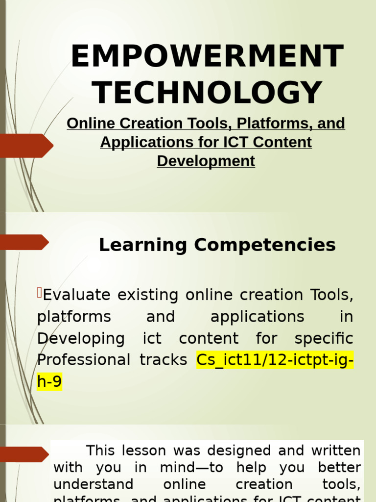 2. Online Creation Tools Platforms and Applications for ICT Content ...