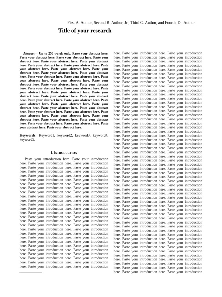 Research Article Template | PDF | Bracket | Quotation Mark